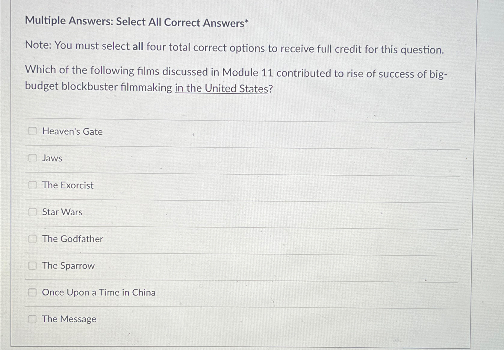 Solved Multiple Answers: Select All Correct Answers*Note: | Chegg.com