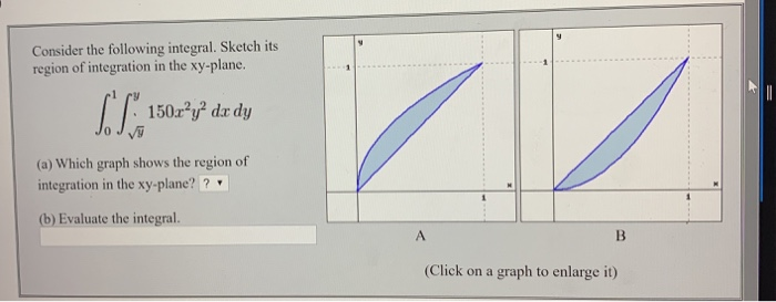 Solved Consider the following integral. Sketch its region of | Chegg.com