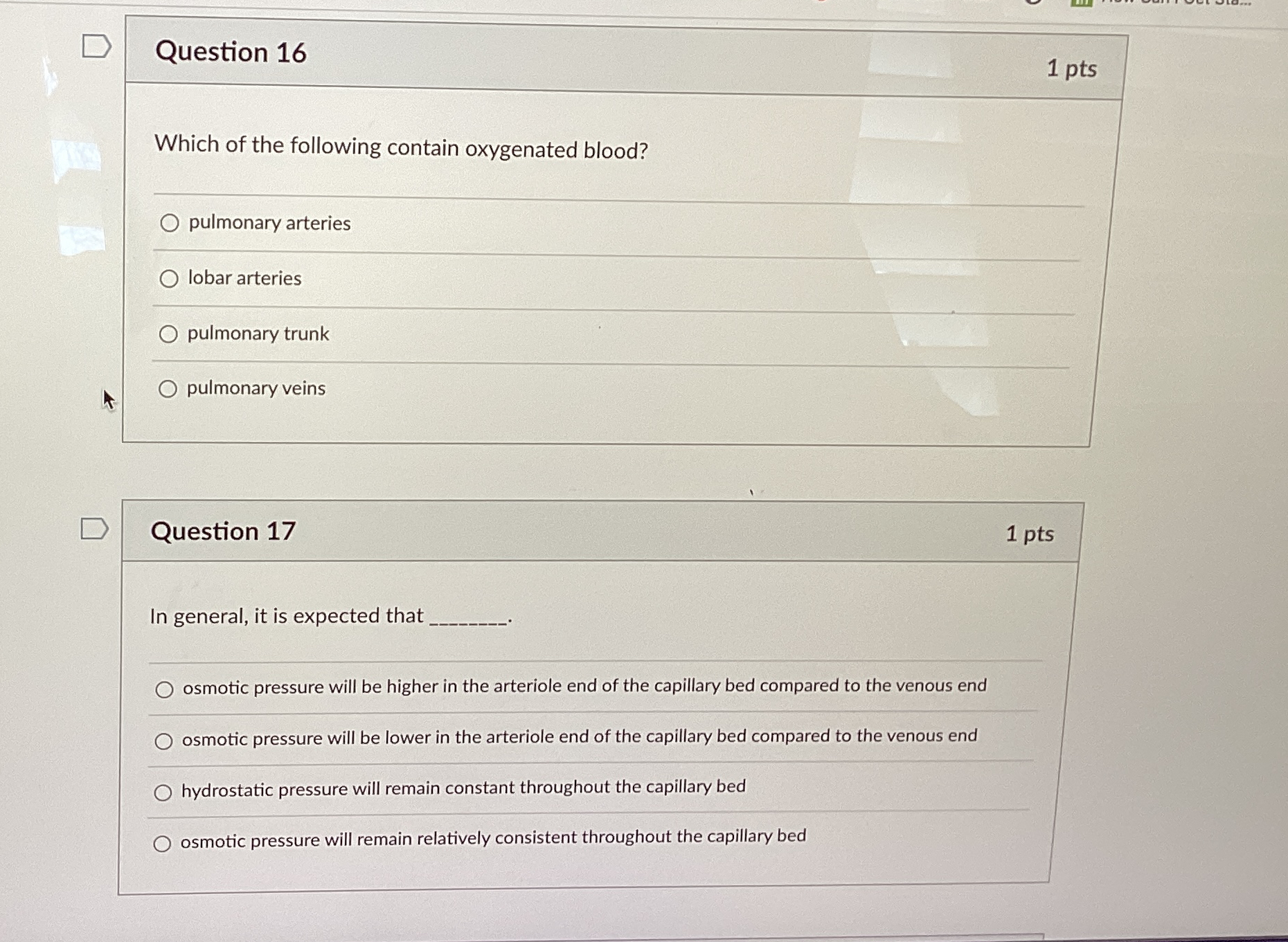 Solved Question 161ptsWhich of the following contain | Chegg.com