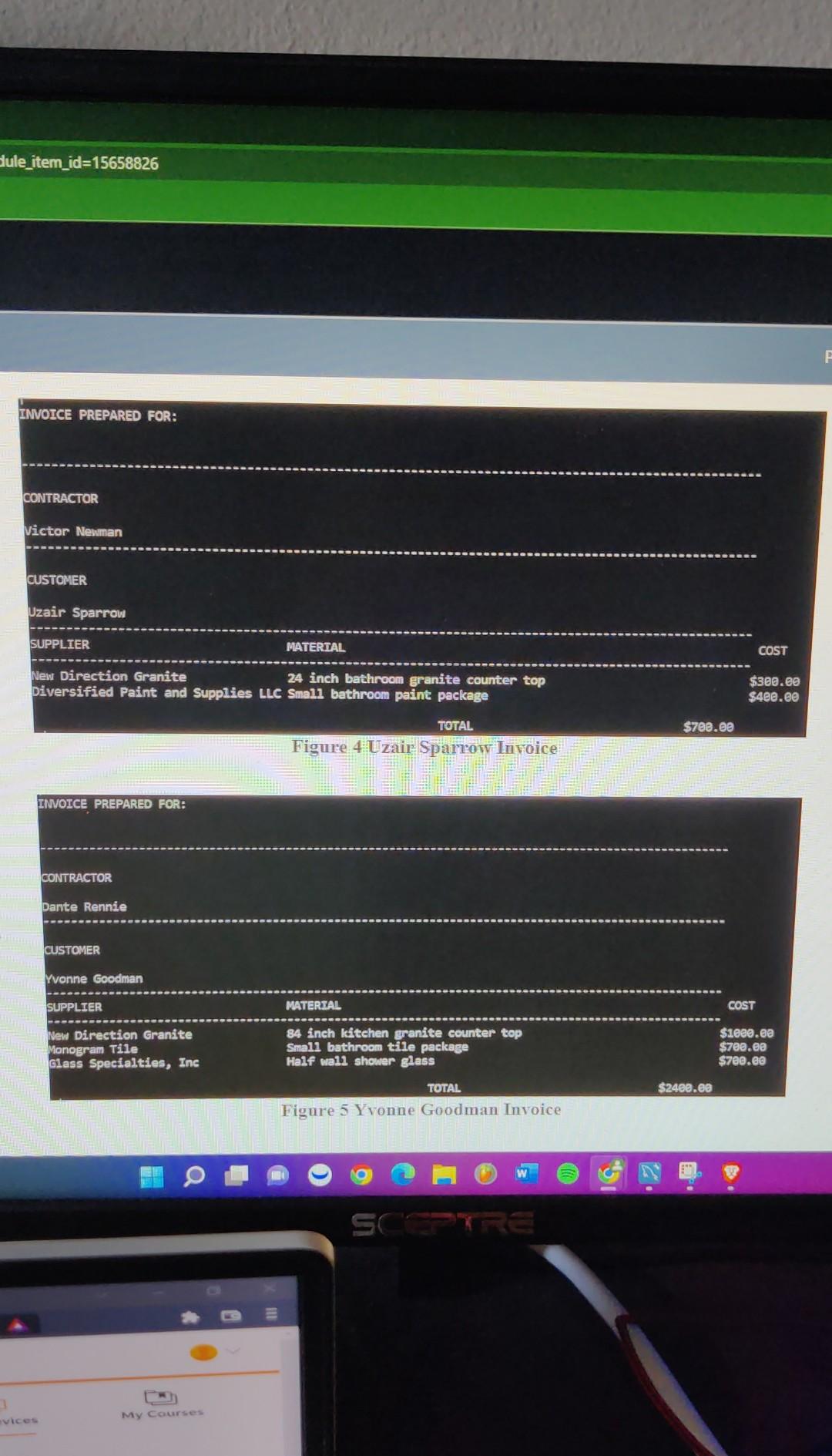 Solved dule_item_id=15658826 Figure 1 Renovation database | Chegg.com