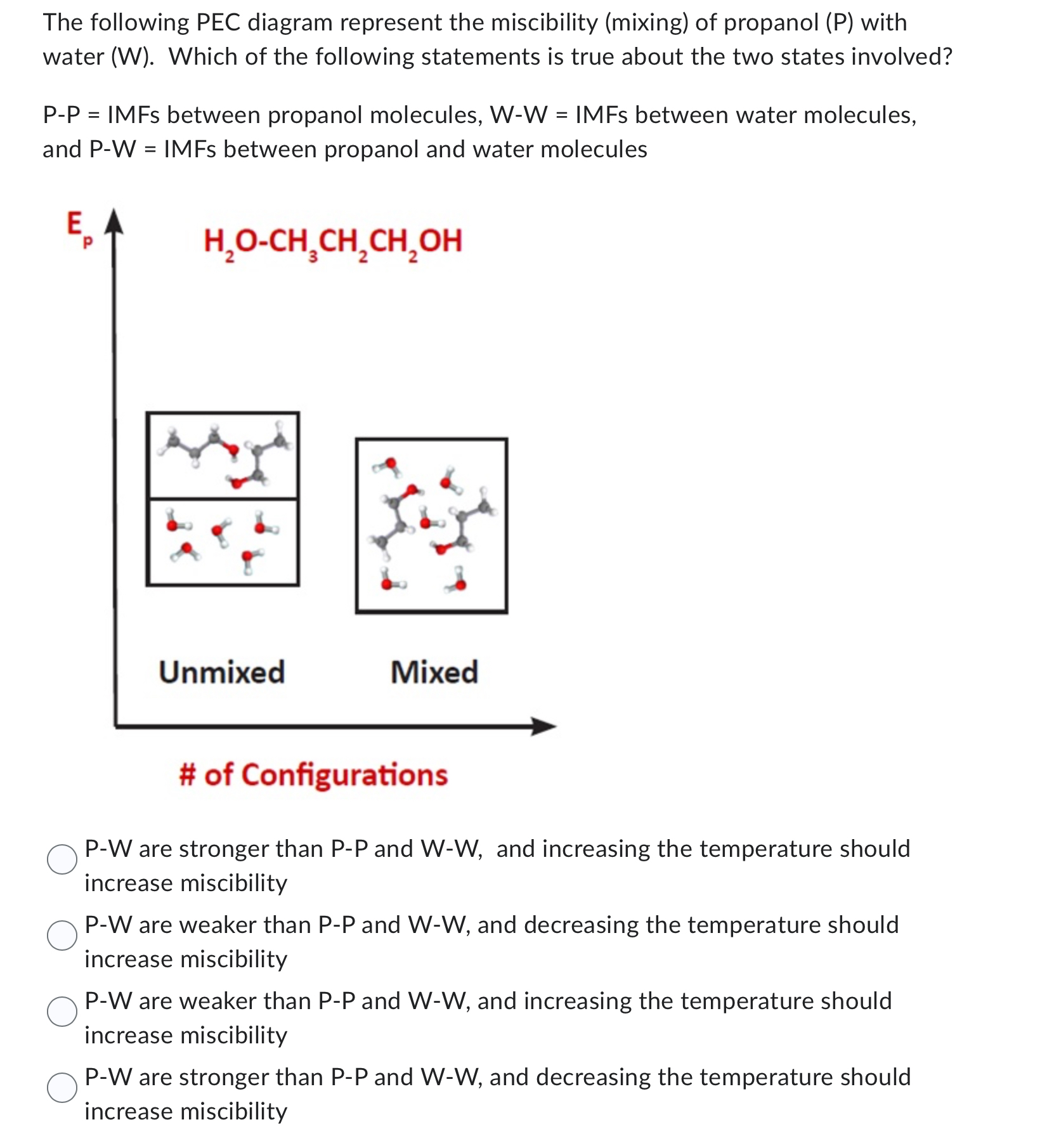 Solved The following PEC diagram represent the miscibility | Chegg.com