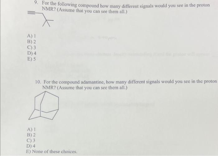 Solved 8. For the following compound how many different | Chegg.com