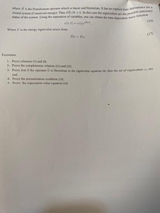 Solved NOTE: If there exist a set of commuting operators, | Chegg.com