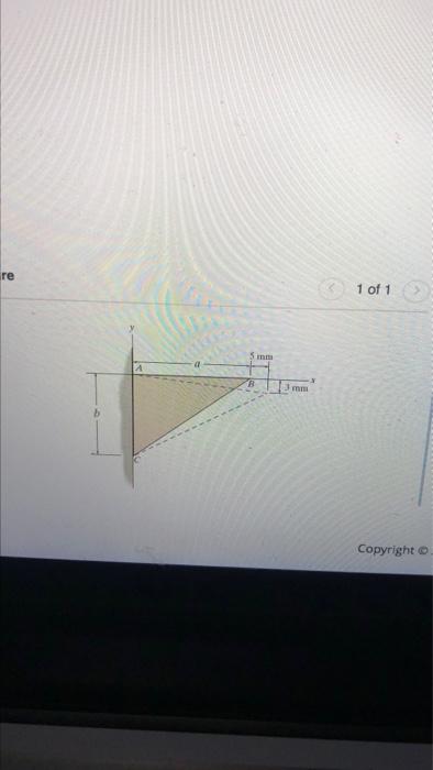 Solved The triangular plate is deformed into the shape shown | Chegg.com