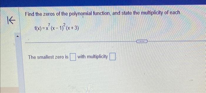 Solved Find the zeros of the function. Give exact answers | Chegg.com