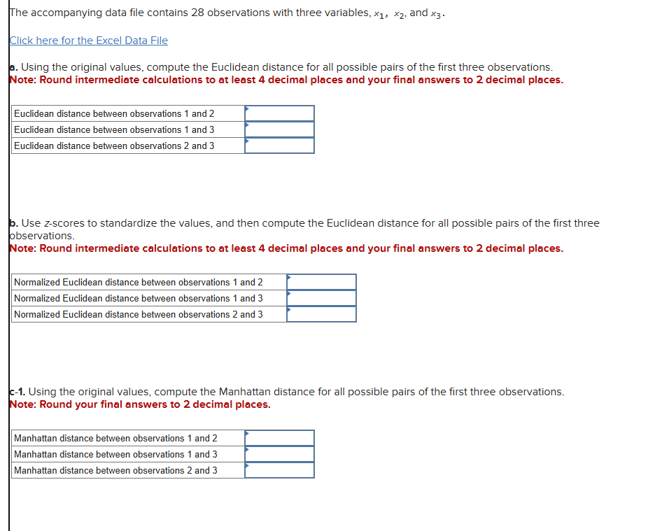 Solved The accompanying data file contains 28 ﻿observations | Chegg.com
