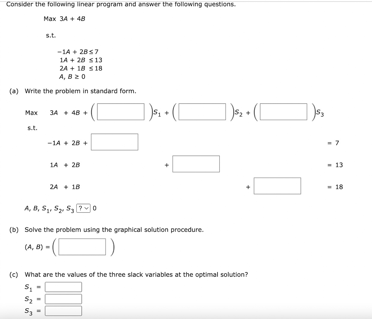 Solved Consider the following linear program and answer the | Chegg.com