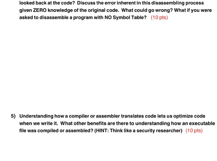 looked back at the code? Discuss the error inherent | Chegg.com