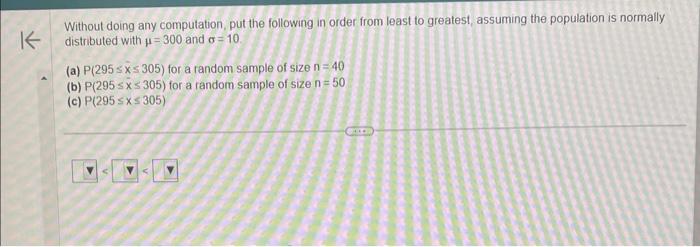 Solved Without doing any computation, put the following in | Chegg.com