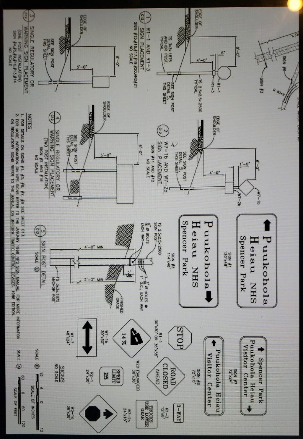 Create a Detail drawing of a Stop sign placement. | Chegg.com