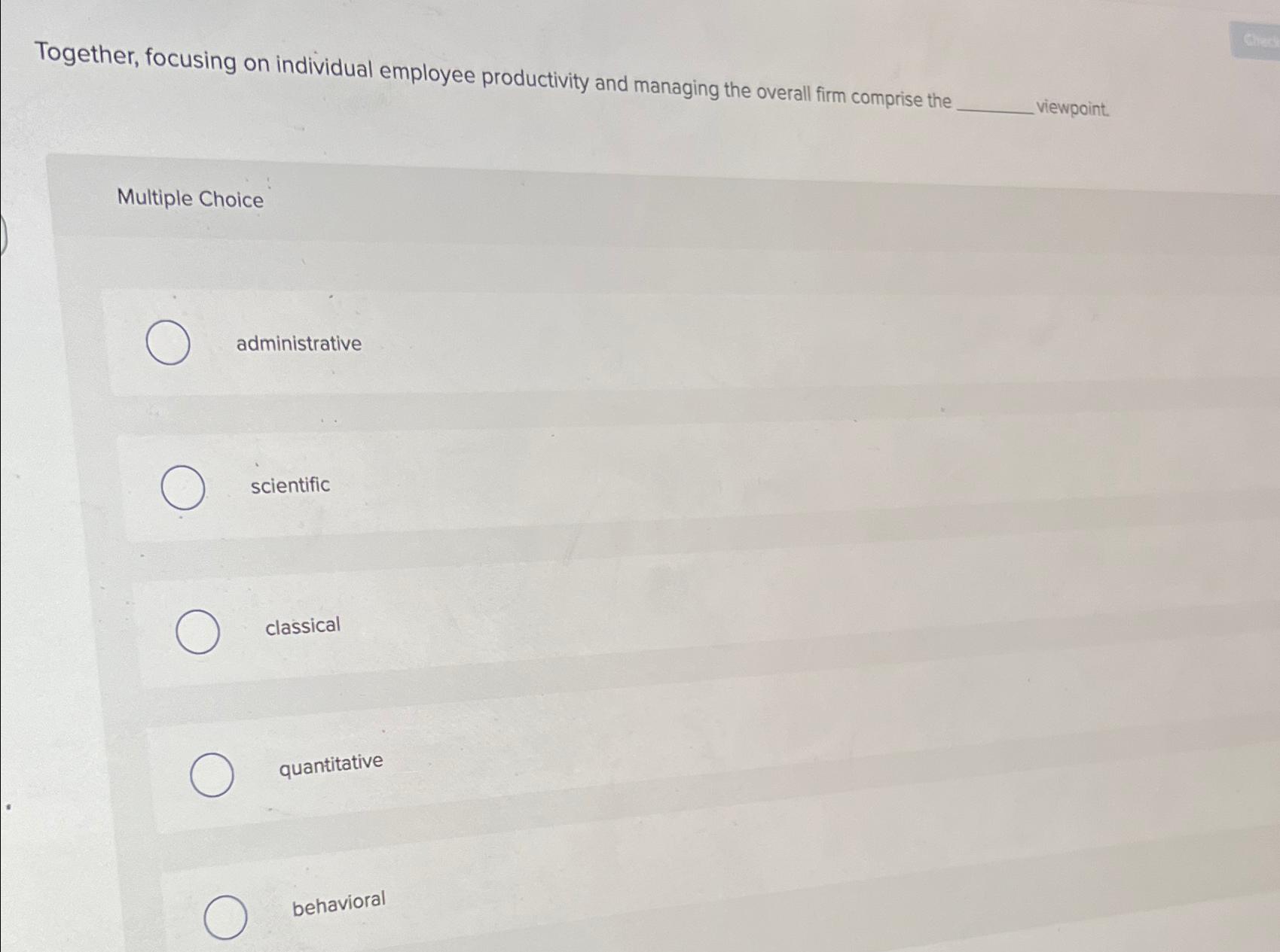 Solved Together, focusing on individual employee | Chegg.com