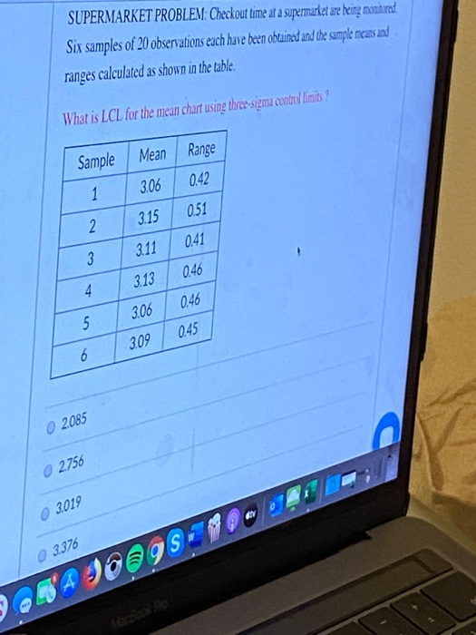 Solved SUPERMARKET PROBLEM: Checkout time at a supermarket | Chegg.com