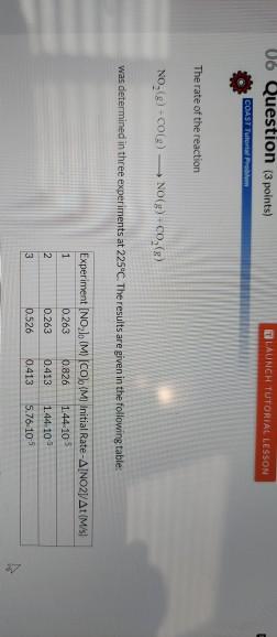 Solved U6 Question (3 points) LAUNCH TUTORIAL LESSON COAST | Chegg.com