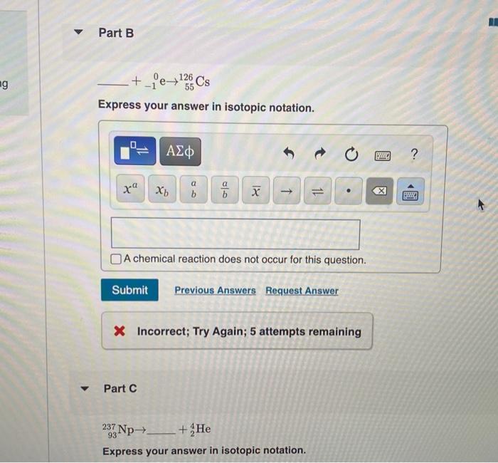 Solved Fill in the missing particles in each of the | Chegg.com
