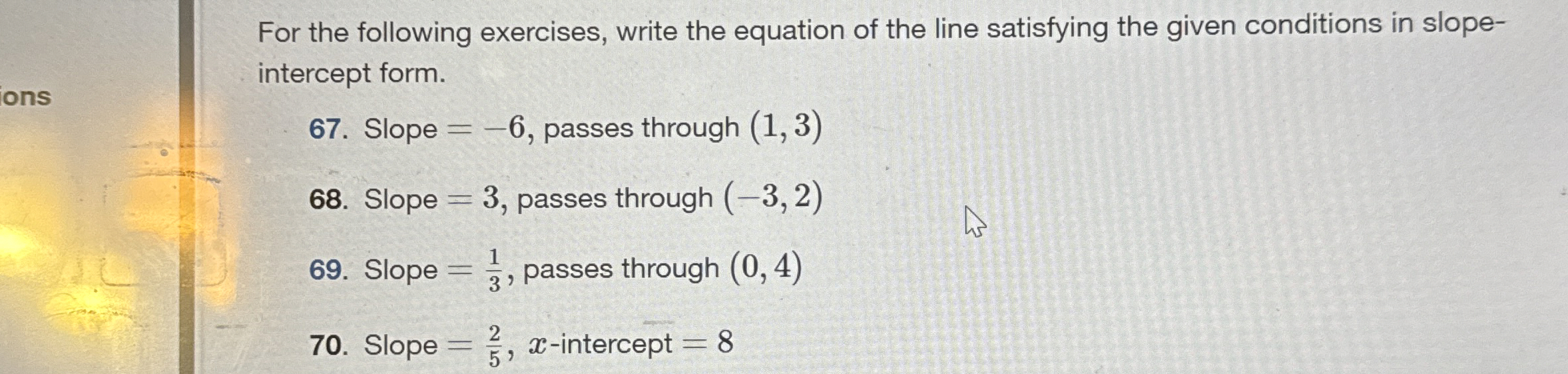 Solved For the following exercises, write the equation of | Chegg.com