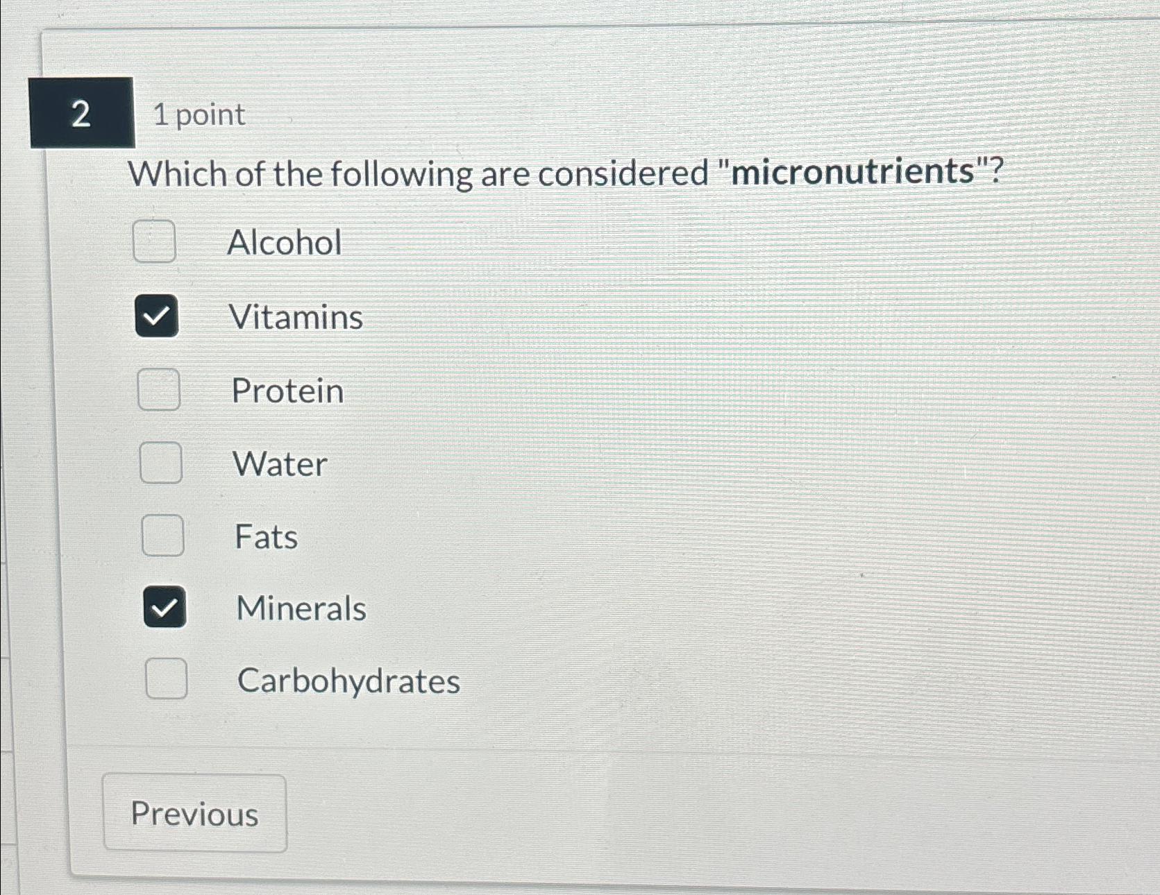 Solved 21 ﻿pointWhich of the following are considered | Chegg.com