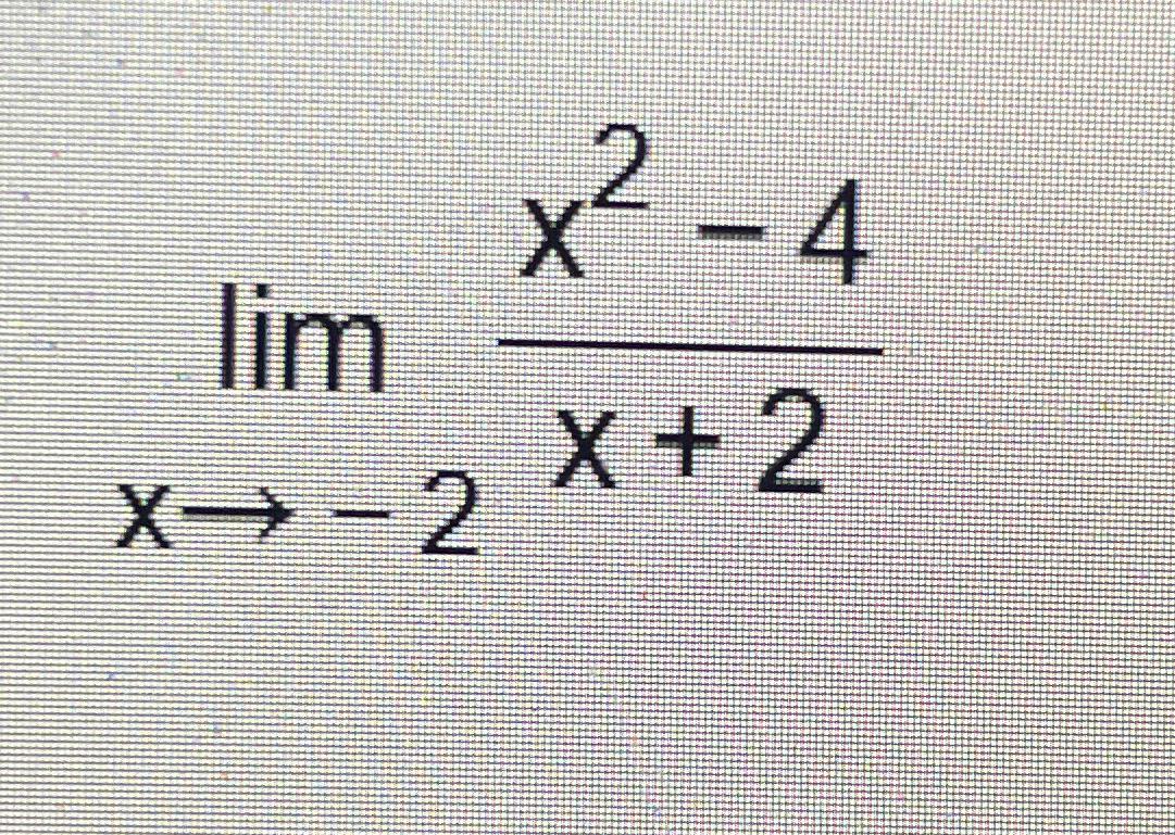 Solved limx→-2x2-4x+2 | Chegg.com