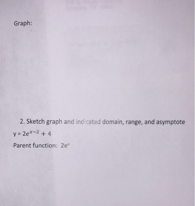 Solved 1. Complete information and sketch graph. Label all | Chegg.com