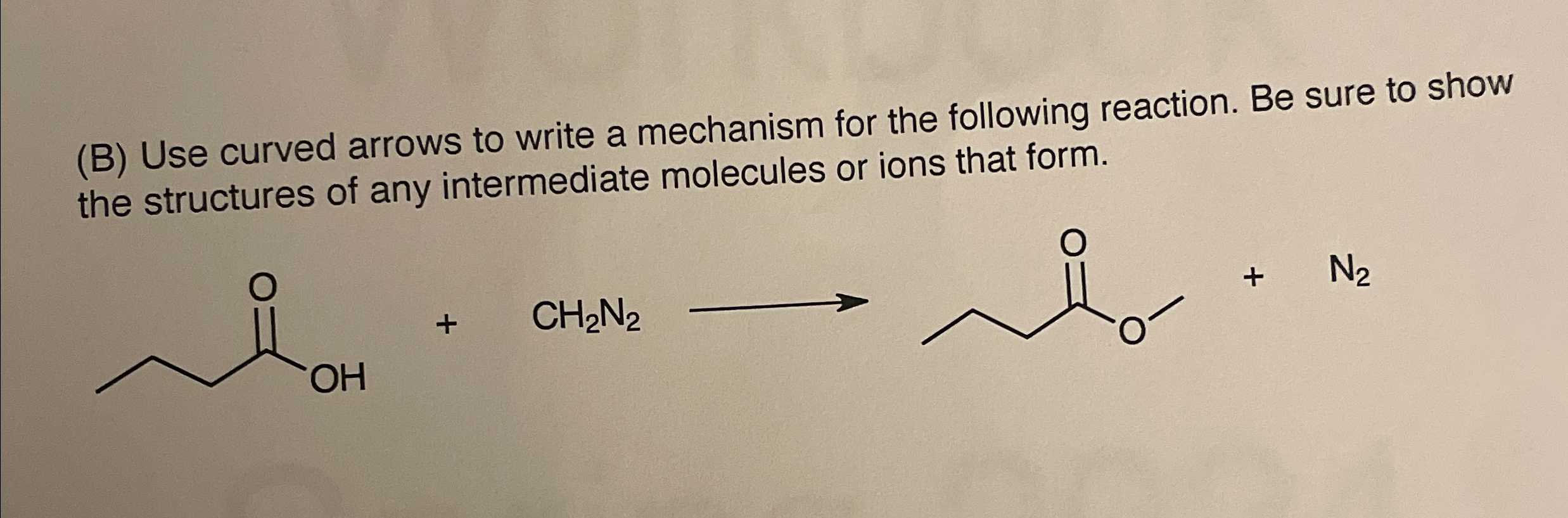 Solved Use curved arrows to write a mechanism for the | Chegg.com