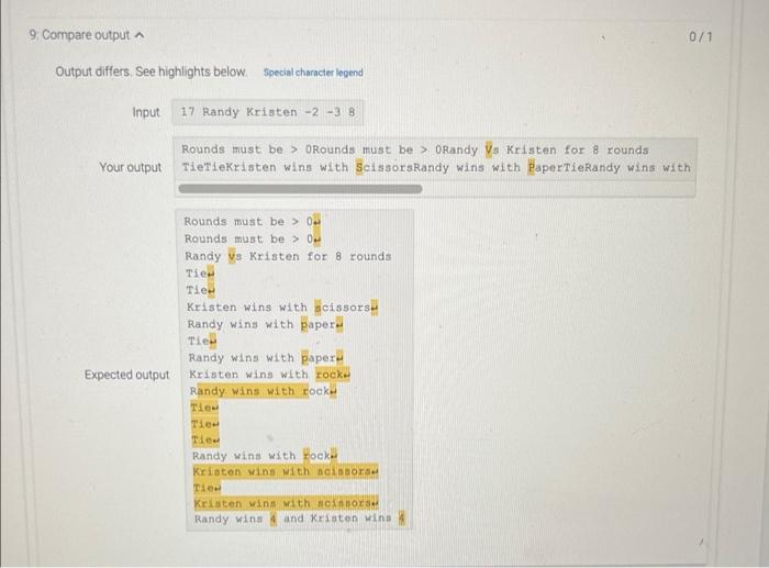 Solved 18.4 LAB*: Program: Rock paper scissors Program | Chegg.com