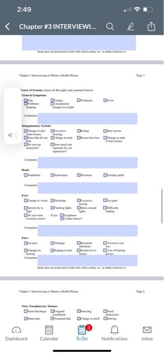 Solved Student Laboratory Guide Chapter 3: Interviewing to | Chegg.com