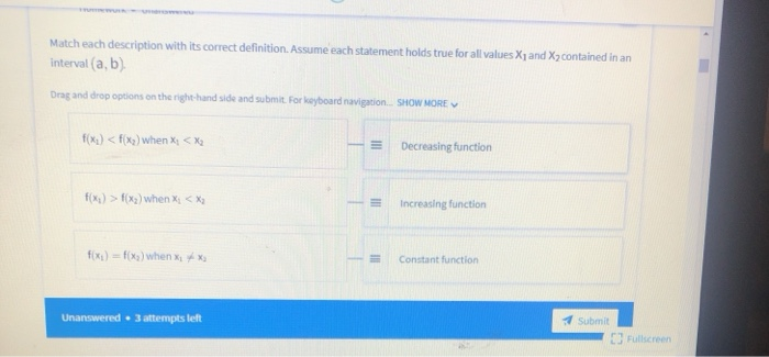 Solved Match each description with its correct definition. | Chegg.com