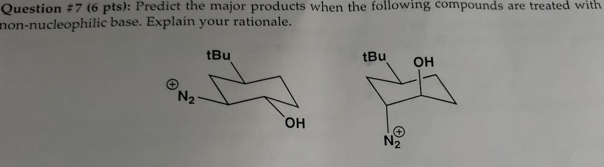 Solved predict the major product when the following | Chegg.com