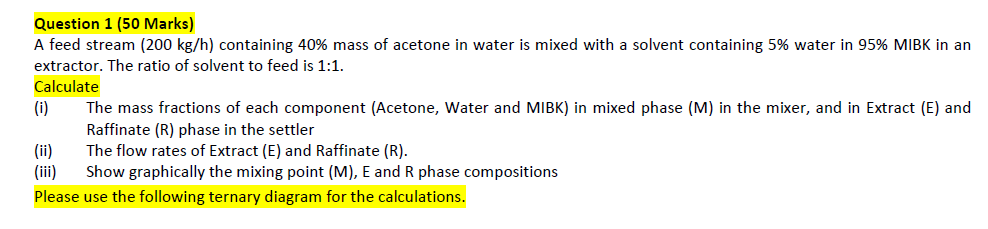 Solved Question 1 (50 ﻿Marks)A feed stream (200kgh) | Chegg.com