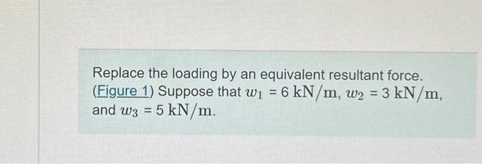 Solved Replace the loading by an equivalent resultant force. | Chegg.com