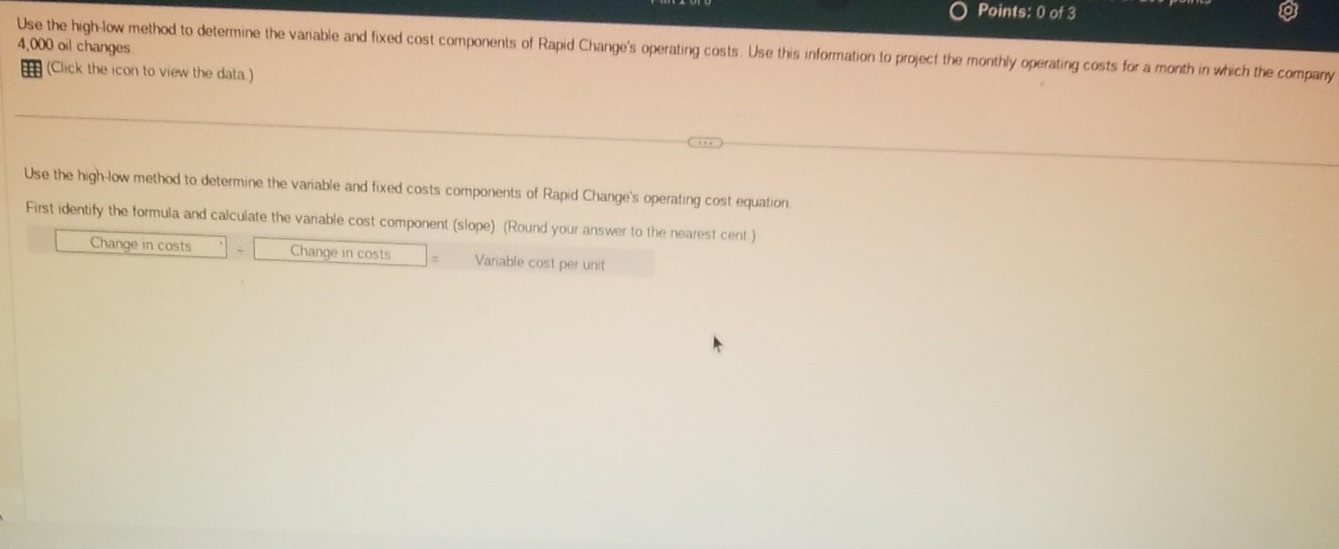 Use the high-low method to determine the variable and | Chegg.com