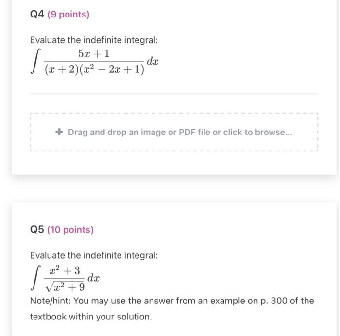 Solved Evaluate the indefinite integral: | Chegg.com