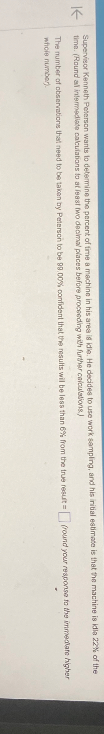 Solved time. (Round all intermediate calculations to at | Chegg.com