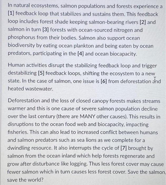 Solved Feedback loops can cause surprising interactions | Chegg.com