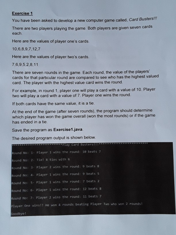 Solved Exercise 1 You have been asked to develop a new | Chegg.com