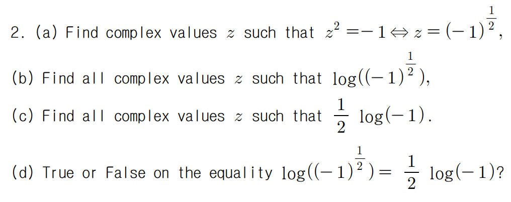 Solved (a) ﻿Find complex values z ﻿such that | Chegg.com