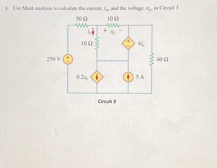 Solved 2. Calculate the voltage vo(t) in Circuit 2. Answer | Chegg.com