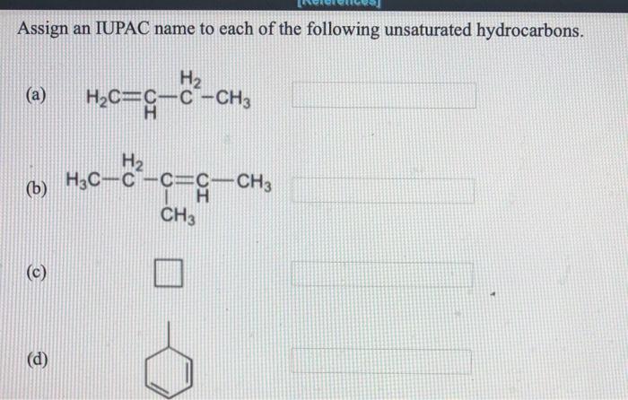 Solved Assign an IUPAC name to each of the following | Chegg.com