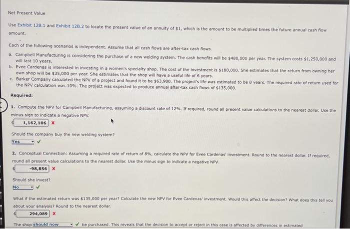 Solved Use Exhibit 12. B.1 and Exhibit 12B.2 to locate the | Chegg.com
