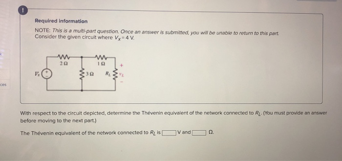 Solved Required information NOTE: This is a multi-part | Chegg.com