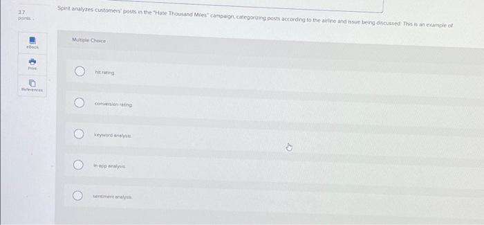 Solved 3.7 points. eBook Print References Spirit analyzes | Chegg.com