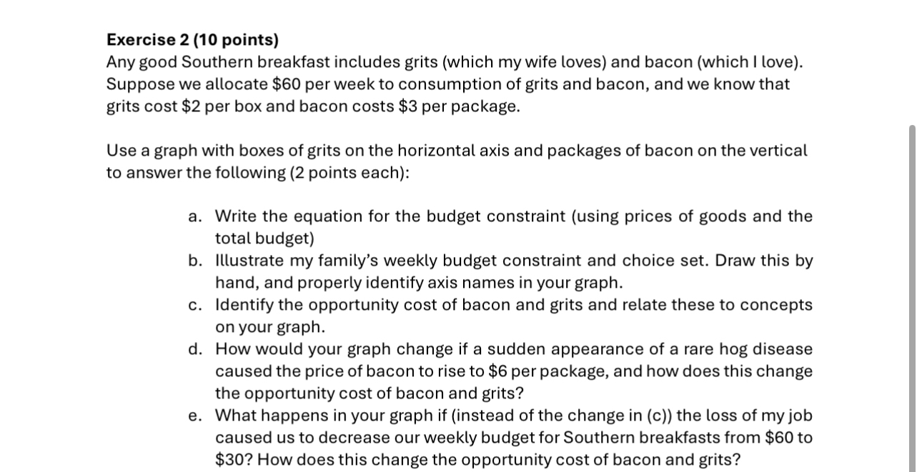 [solved] Exercise 2 10 Points Any Good Southern Breakfas