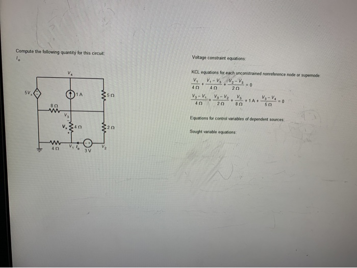 Solved Compute the following quantity for this circuit: | Chegg.com