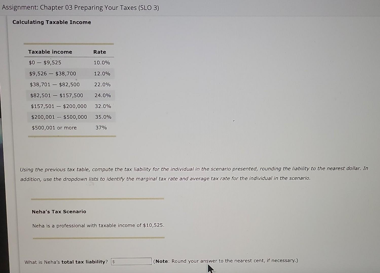 Solved Assignment: Chapter 03 Preparing Your Taxes (SLO 3) | Chegg.com