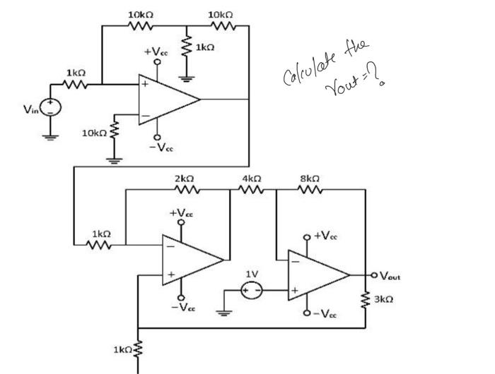 Solved calulate Vout Solved calulate Vout