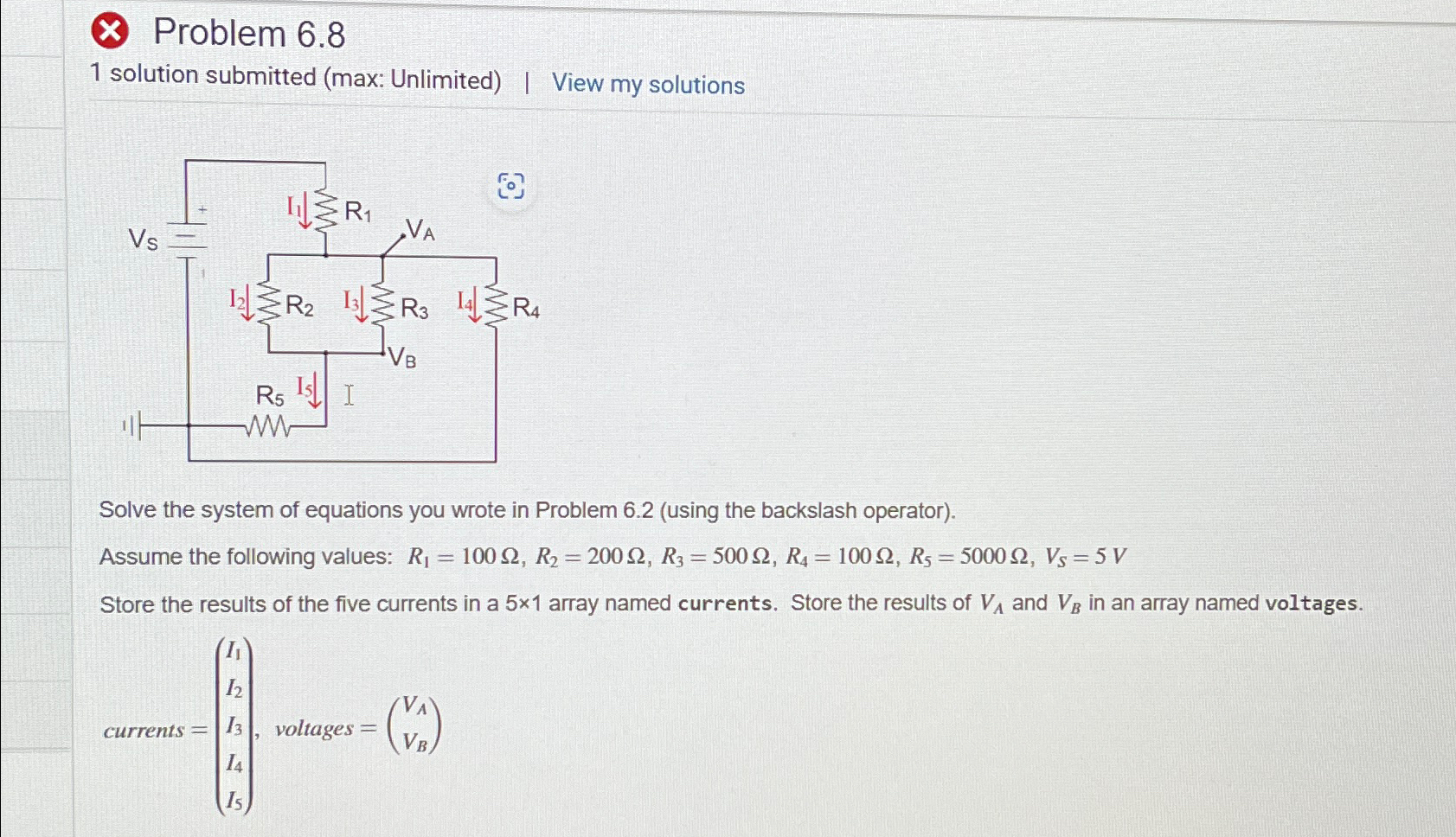(x) ﻿Problem 6.81 ﻿solution submitted (max: | Chegg.com