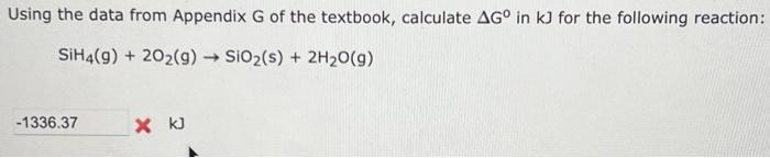 Using the data from Appendix G of the textbook, | Chegg.com