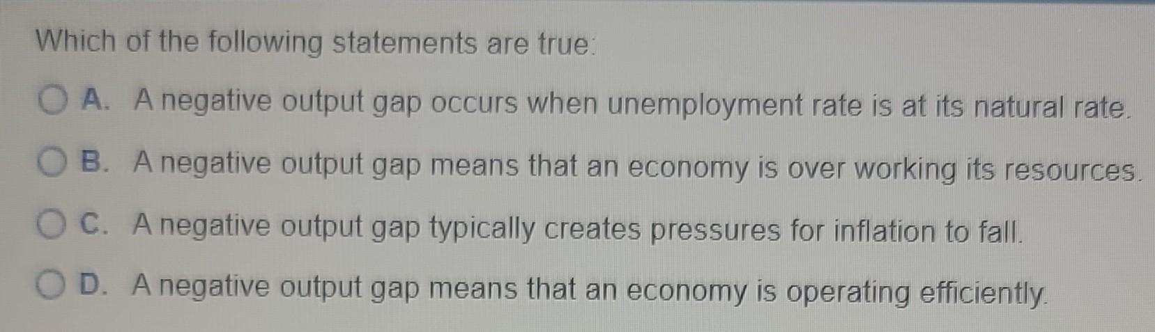 Solved Which of the following statements are true: A. A | Chegg.com