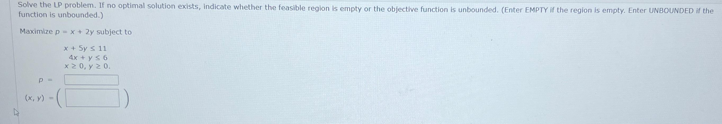 Solved function is unbounded. | Chegg.com