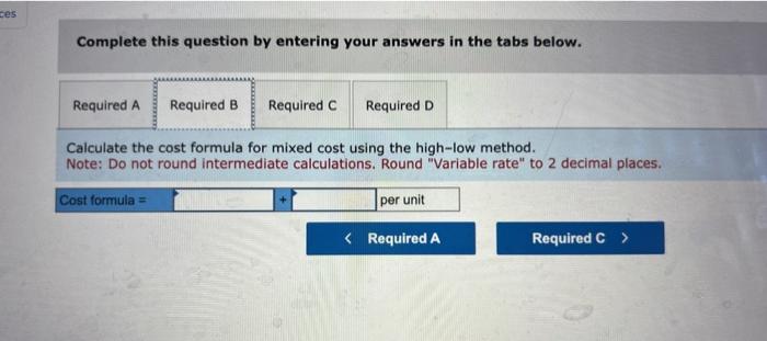 Solved Problem 12-20 (Algo) High-low method-missing amounts | Chegg.com