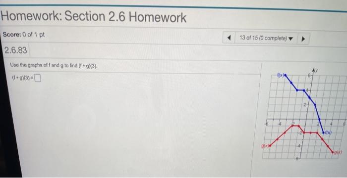 Solved Math 1110 06 1 Homework Section 2 6 Homework